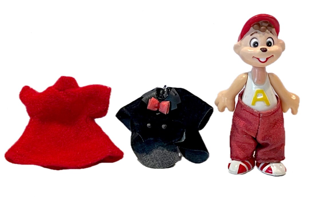 Vintage 1984 Ideal Alvin & the Chipmunks Alvin Posable Pvc Figure ...