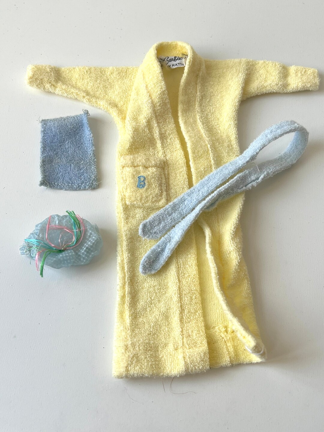 Vintage 1960's Mattel Barbie Doll Bathrobe Singing in the Shower Set - Etsy