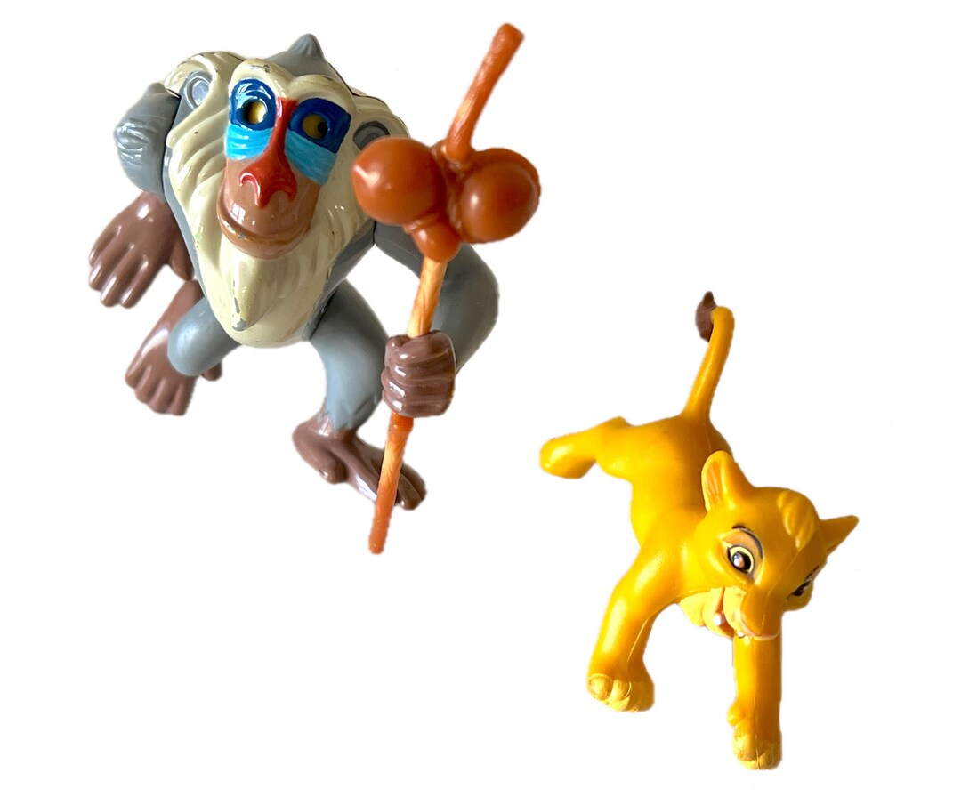 Vintage 1994 Disney Lion King Rafiki Action Figure Burger King Toy ...