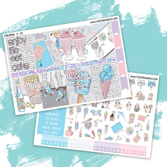 Sweet Treats Printable Weekly Planner Stickers | Etsy