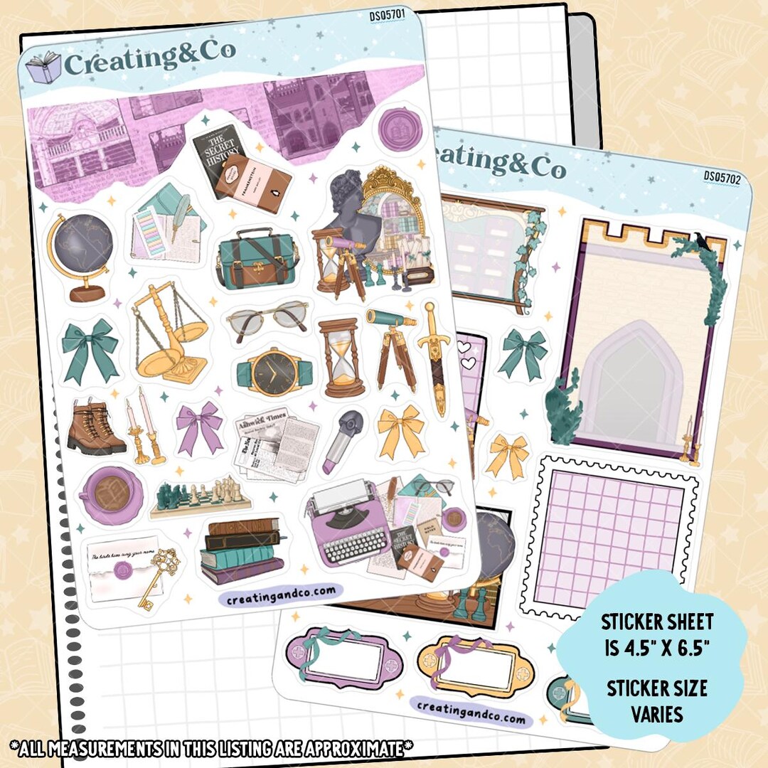 Academic Wisdom Decorative Journal Sticker Sheet Set - DS057 - Etsy
