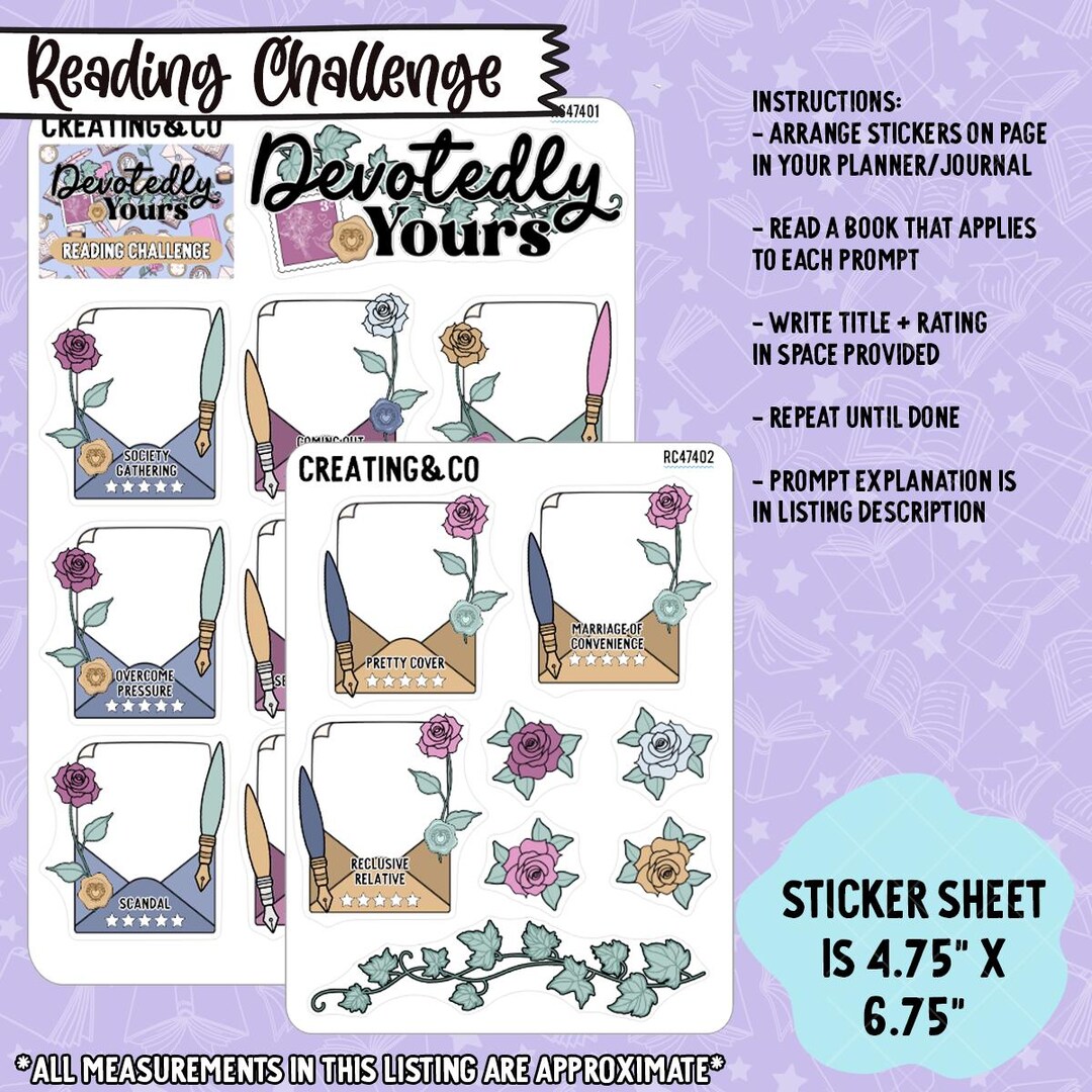 Devotedly Yours Chapters & Charm Decorative Reading Challenge - RC474 ...