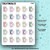 Coquette Books Deco Sheet Journal Stickers DJ001 - Etsy