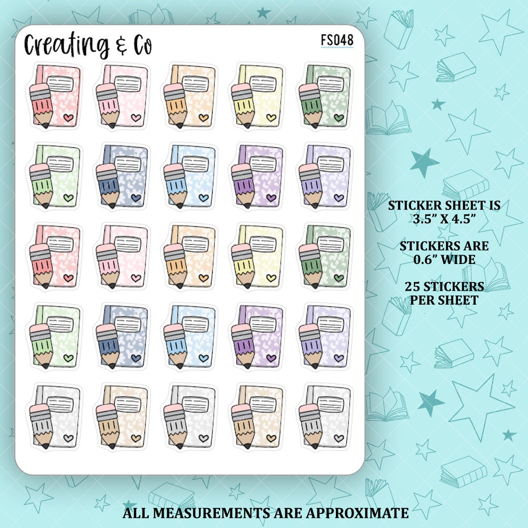 Journal Functional Icon Stickers - FS048 - Etsy