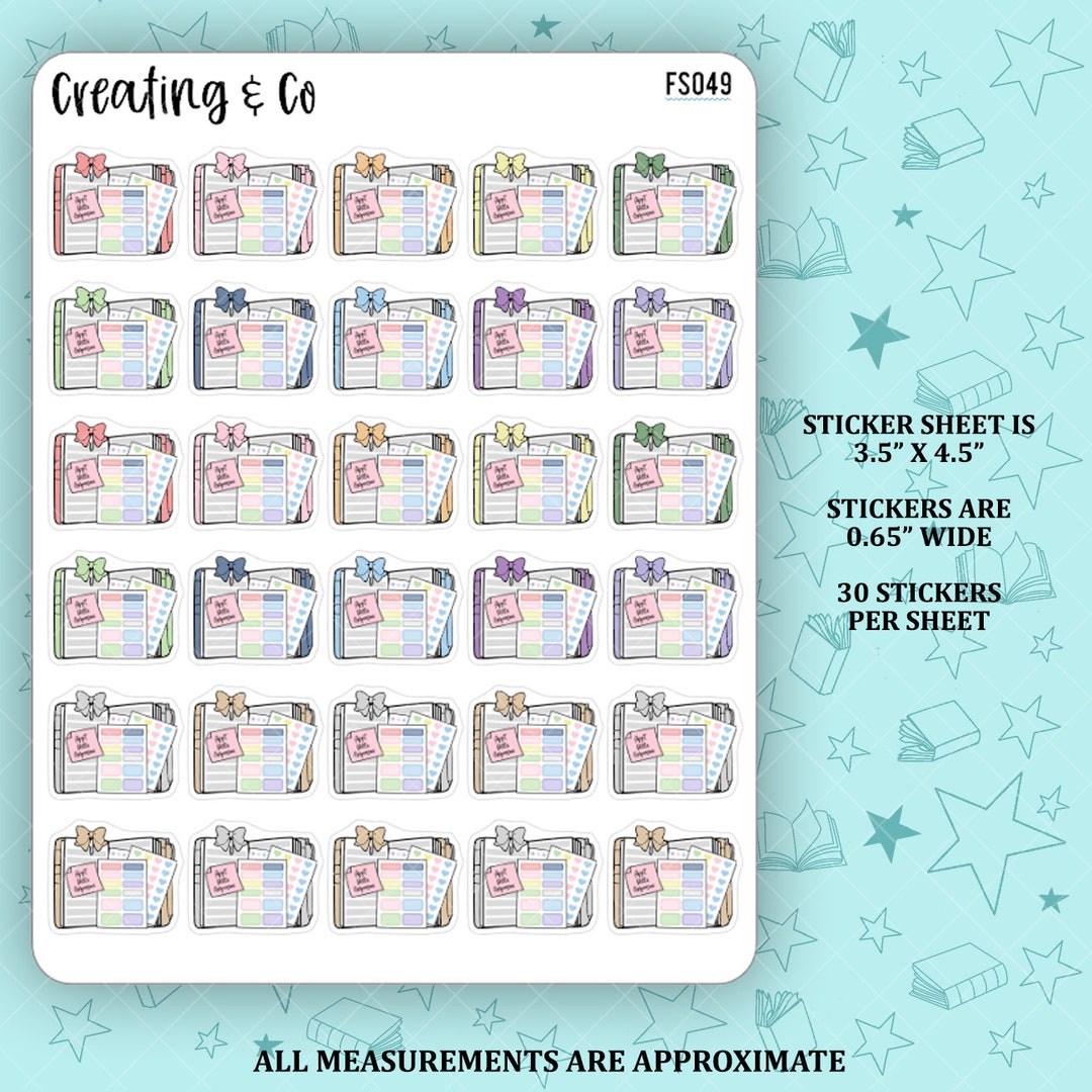 Planner Functional Icon Stickers FS049 - Etsy