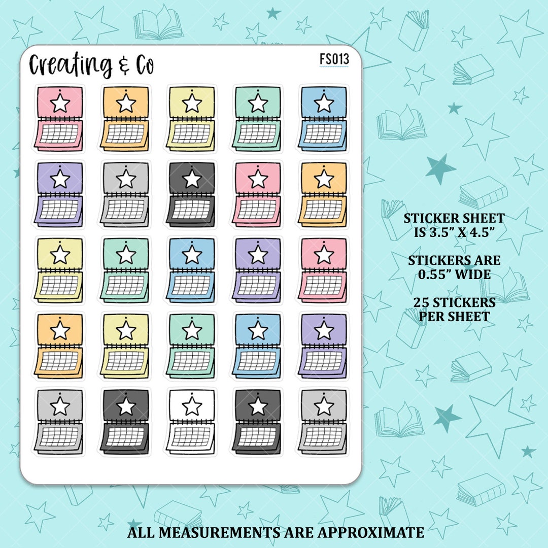 Calendar Functional Icon Stickers - FS013 - Etsy