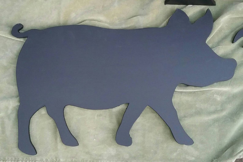 PIG Shaped Chalkboard Message Memo Blackboard Pig Show Sign - Etsy UK