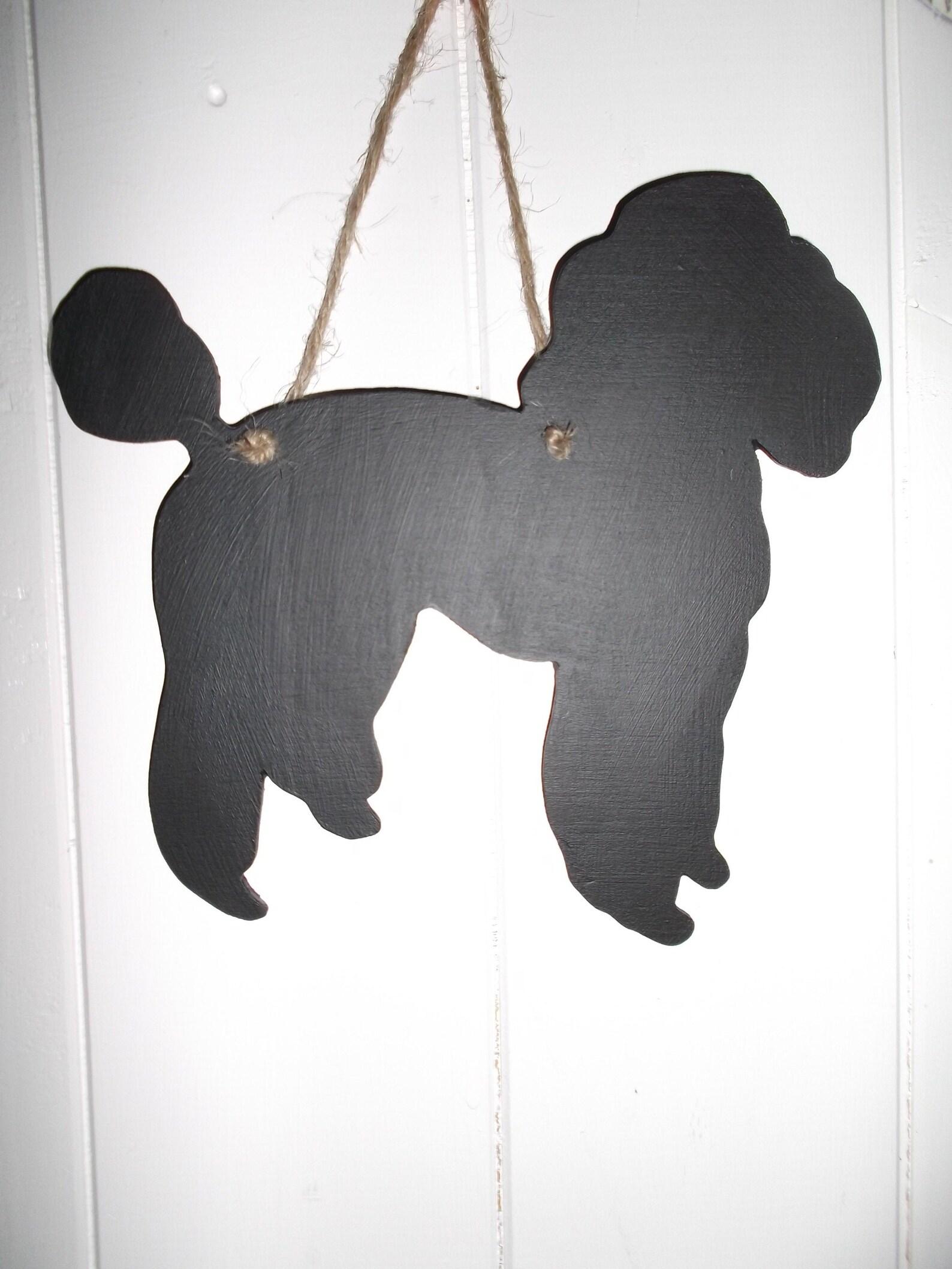 Choice of POODLE DOG Shaped Chalkboard Sign or Wall Plaque | Etsy