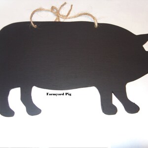 PIG Shaped Chalkboard Message Memo Blackboard Pig Show Sign Unique ...