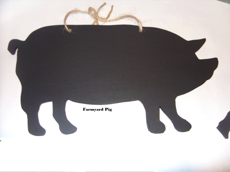 PIG Shaped Chalkboard Message Memo Blackboard Pig Show Sign - Etsy UK