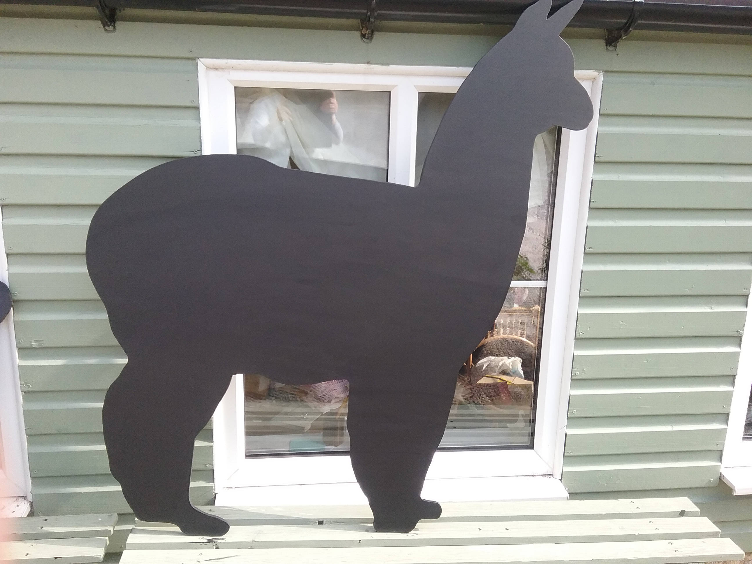 Llama Shape Chalkboard Plaque Sign Unique Handmade Memo Board - Etsy UK