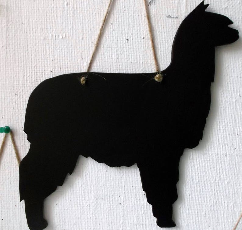 Llama Shape Chalkboard Plaque Sign Unique Handmade Memo Board - Etsy UK
