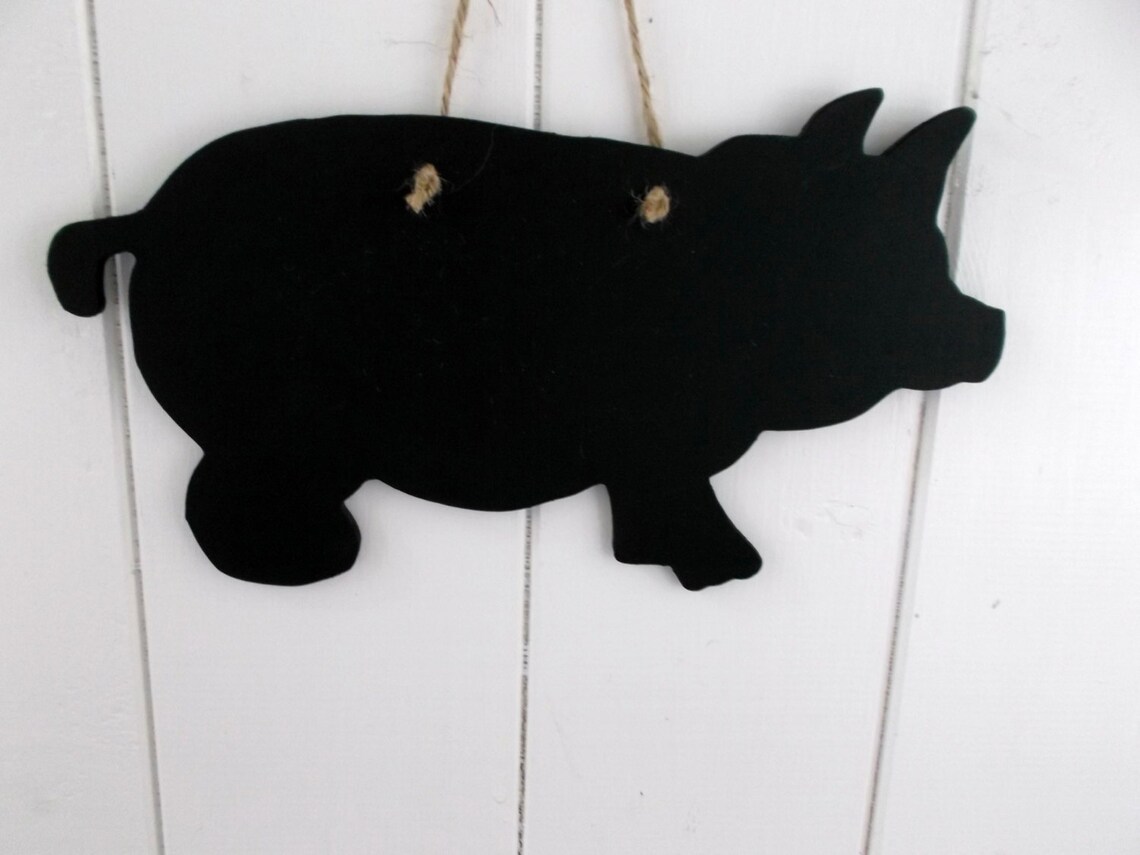 CUTE PIG Chalkboard Message Notice Board Sign Blackboard | Etsy UK