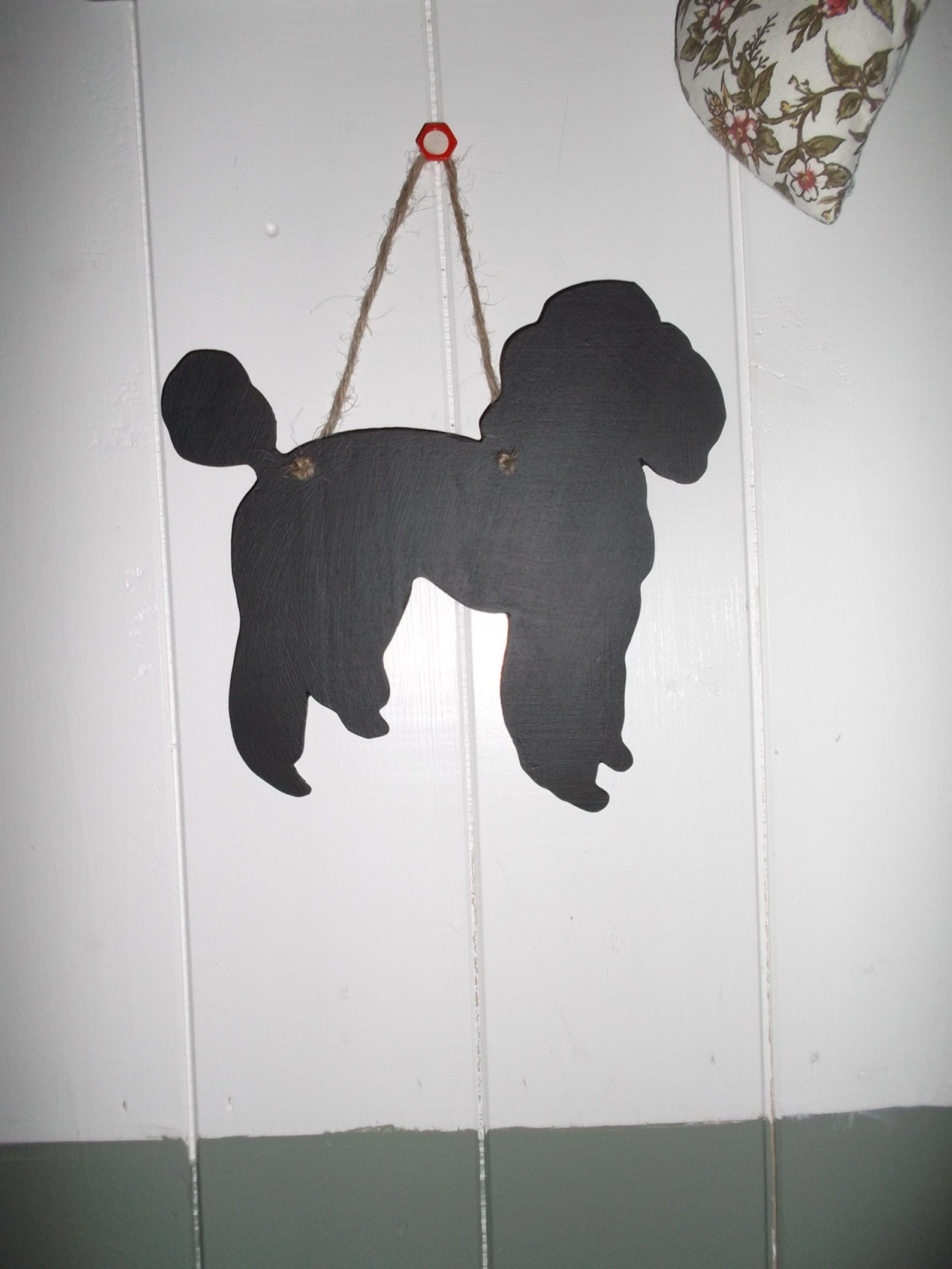 Choice of POODLE DOG Shaped Chalkboard Sign or Wall Plaque | Etsy