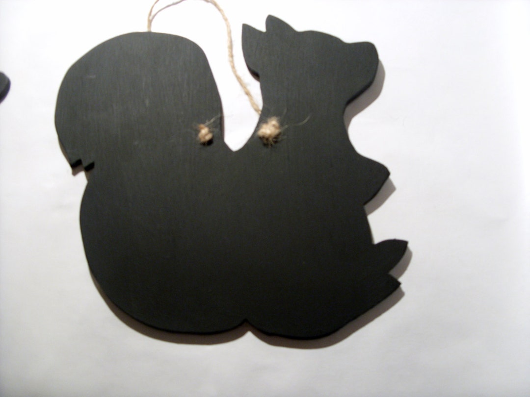 SQUIRREL Shape Chalkboard Plaque Blackboard Sign Birthday Christmas ...