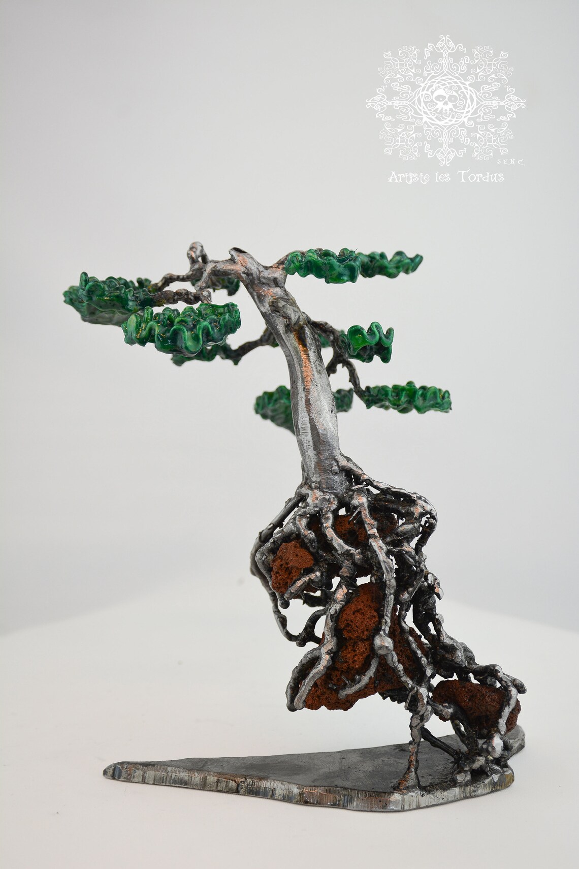 Welded Metal Sculpture Japanese Bonsai Conifer Nippon Evergreen - Etsy