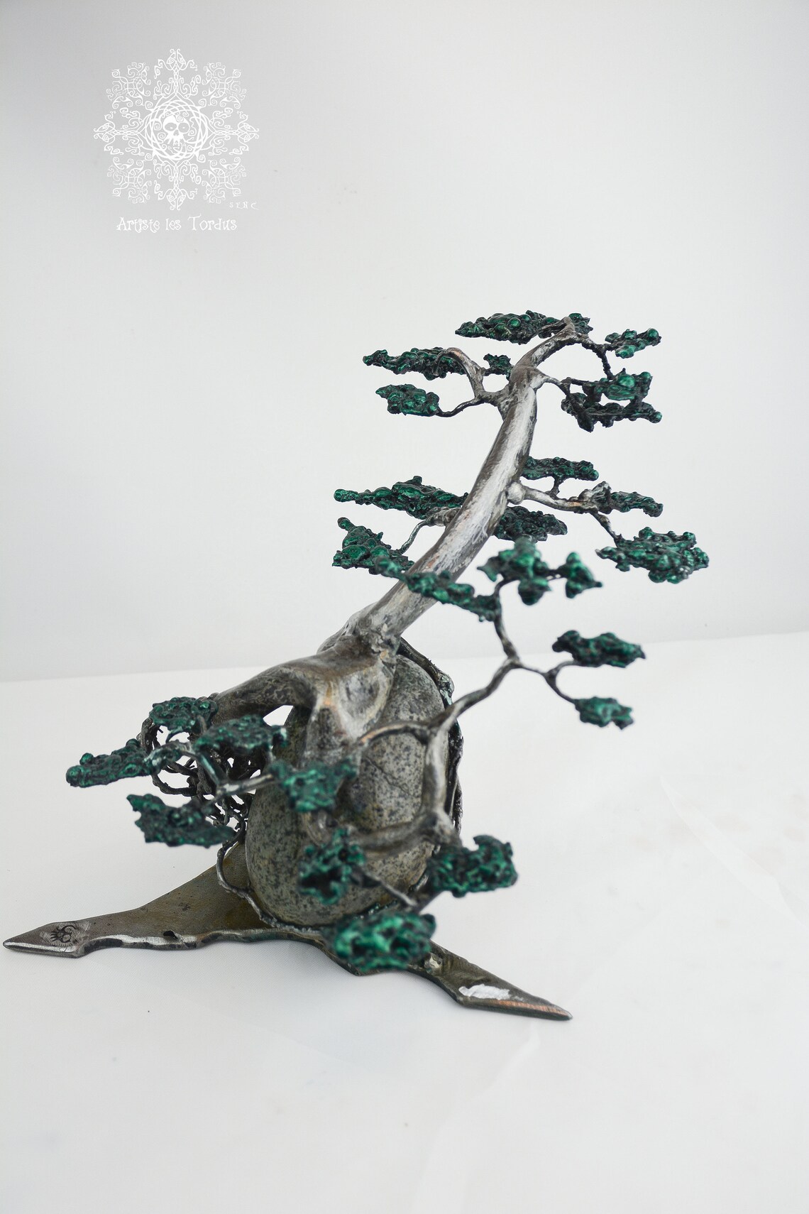 Welded Metal Sculpture Bonzai Tree (lorsque S'unissent Les Racines Et ...