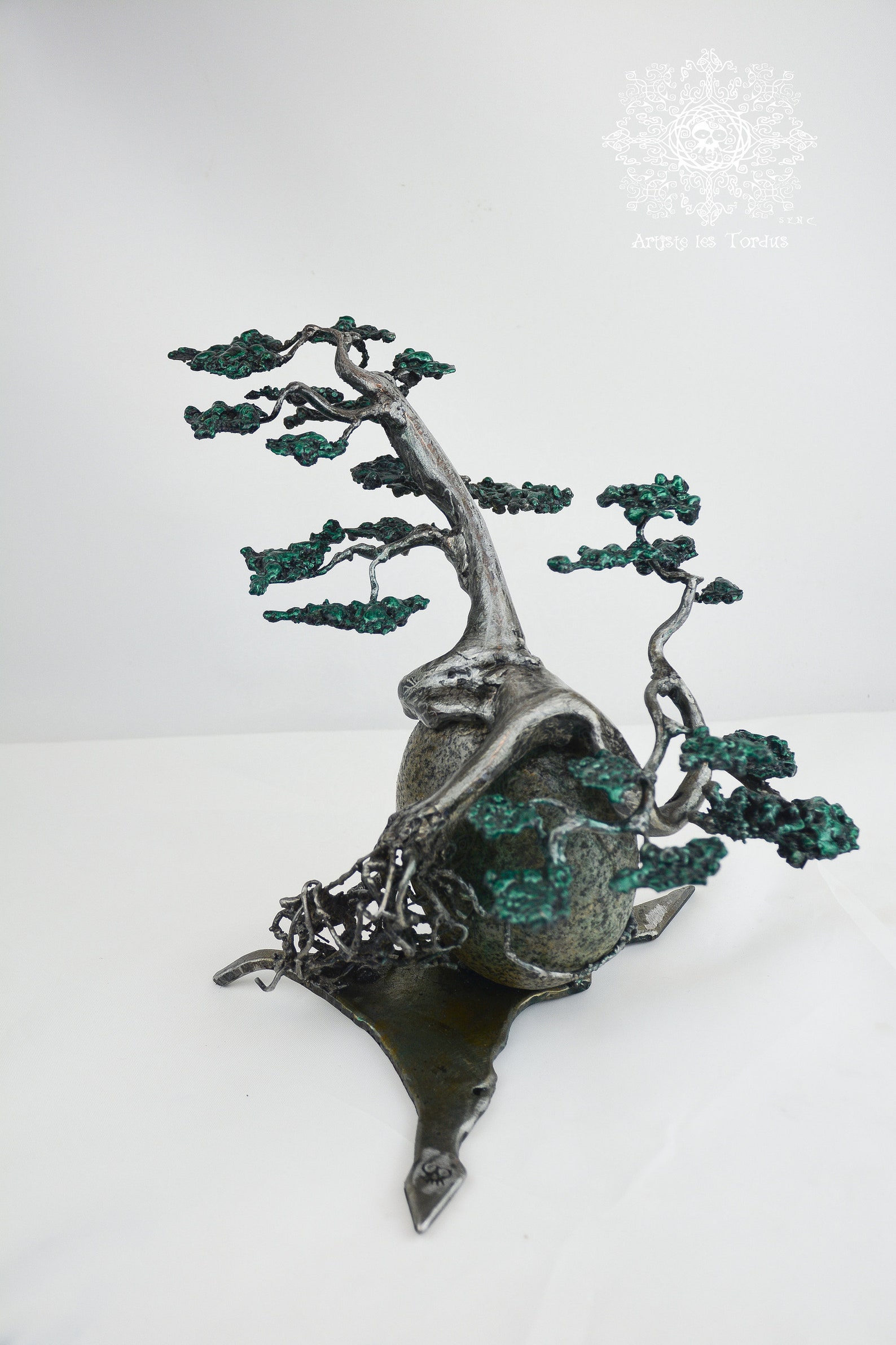 Welded Metal Sculpture Bonzai Tree (lorsque S'unissent Les Racines Et ...