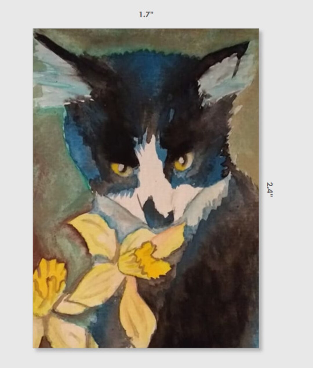 Daffodil Cat Sticker or Magnet Kids Stickers Laptop Stickers Aesthetic ...