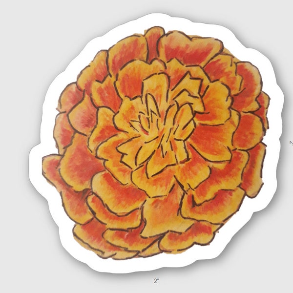 Marigold Stickers - Etsy