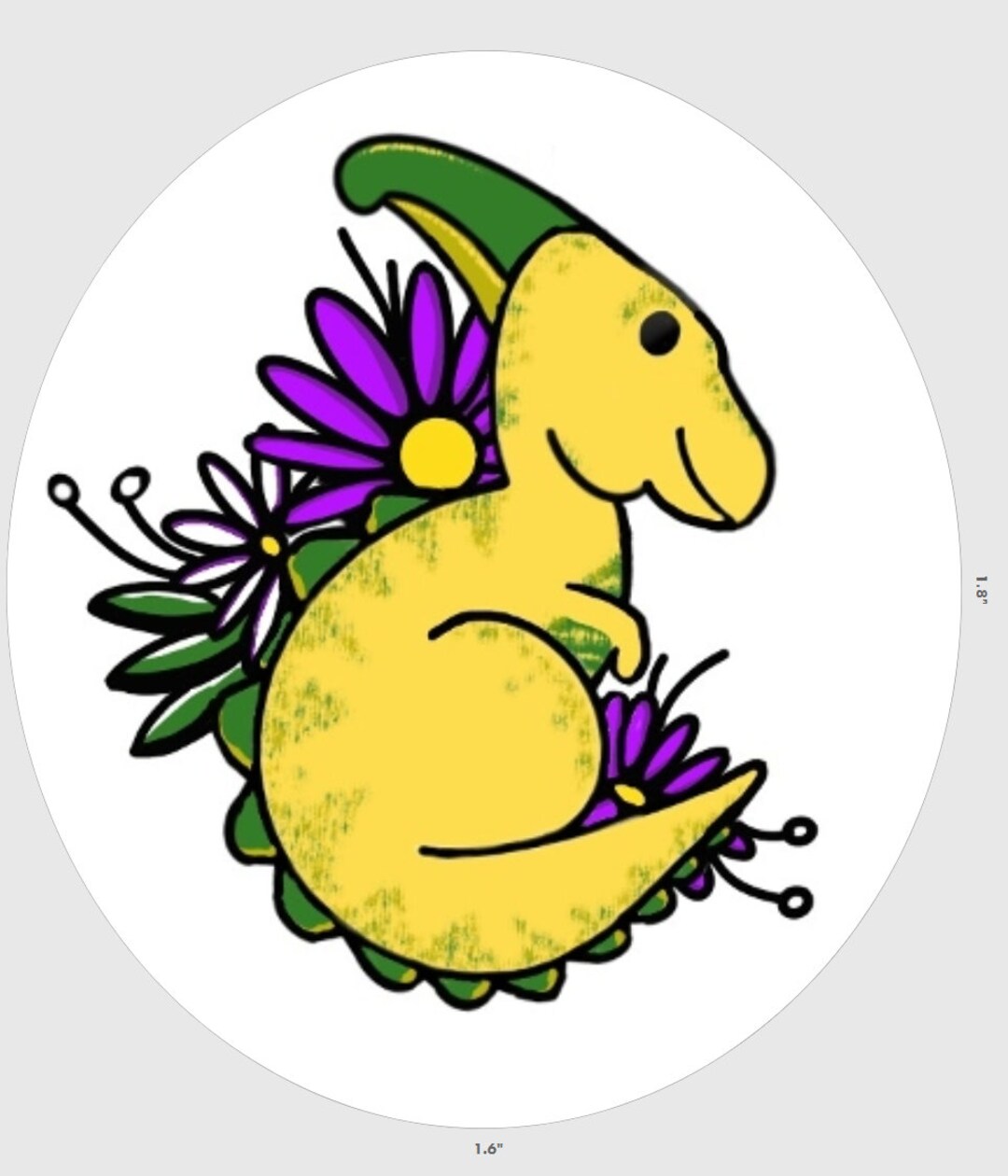 Duck Bill Baby Dinosaur Sticker or Magnet For: Kids, Laptop, Aesthetic ...