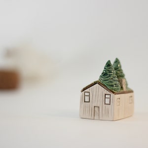 Norway House Forest Cabin Ceramic Little House Tree House Terrarium ...