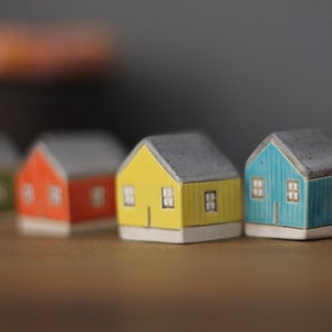 Blue Greenland Ceramic House- Miniature House - Tiny House - Handmade ...