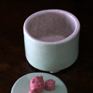 Ceramic Box With Pig Family Handmade Ceramic Box With Piggy Ceramic ...