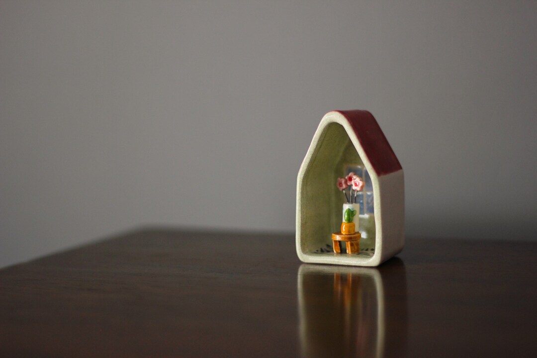 Ceramic Living Room - Miniature House - Tiny House - Handmade Ceramic ...