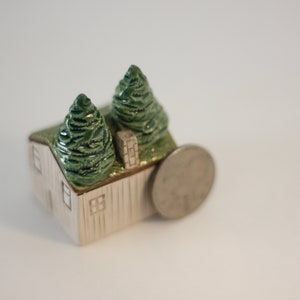 Norway House Forest Cabin Ceramic Little House Tree House Terrarium ...