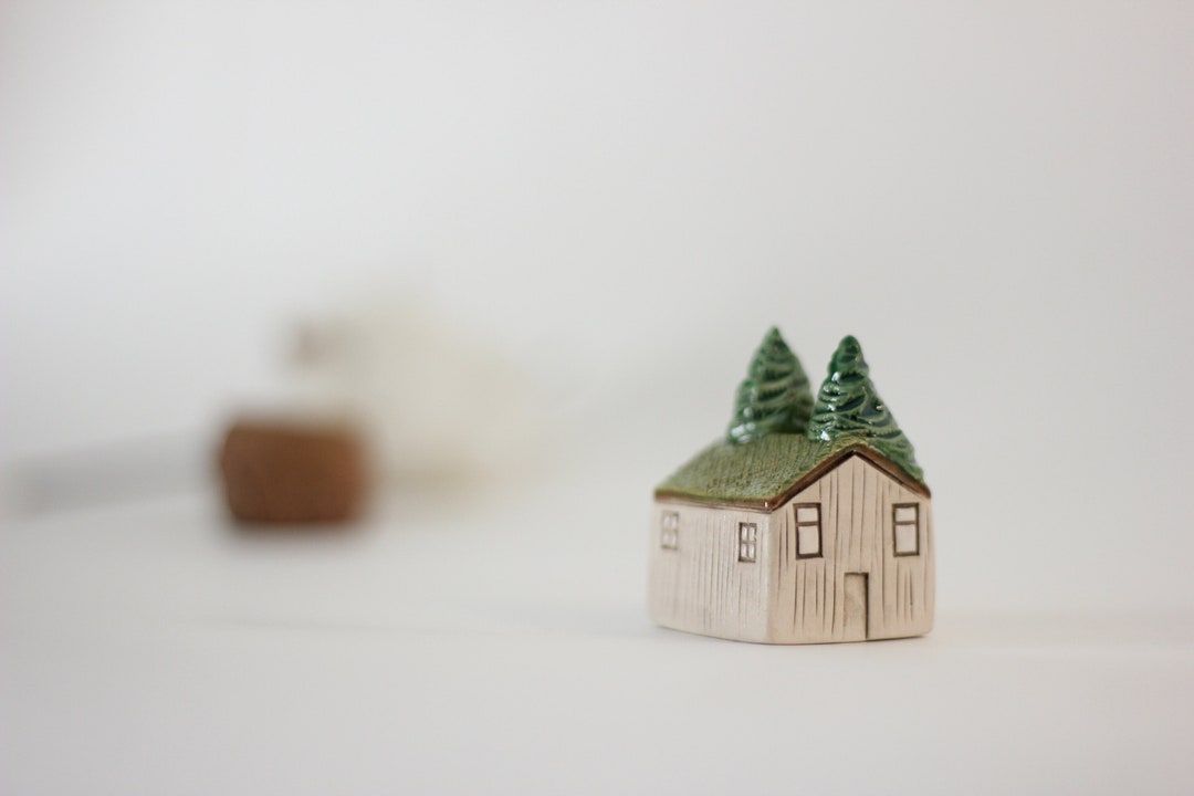 Norway House - Forest Cabin - Ceramic Little House - Tree House ...