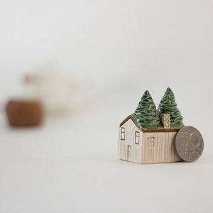 Norway House Forest Cabin Ceramic Little House Tree House Terrarium ...