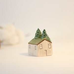 Norway House Forest Cabin Ceramic Little House Tree House Terrarium ...