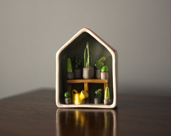 Ceramic Greenhouse - Miniature - House - Tiny Small House - Handmade ...