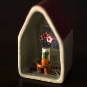 Ceramic Living Room Miniature House Tiny House Handmade Ceramic House ...