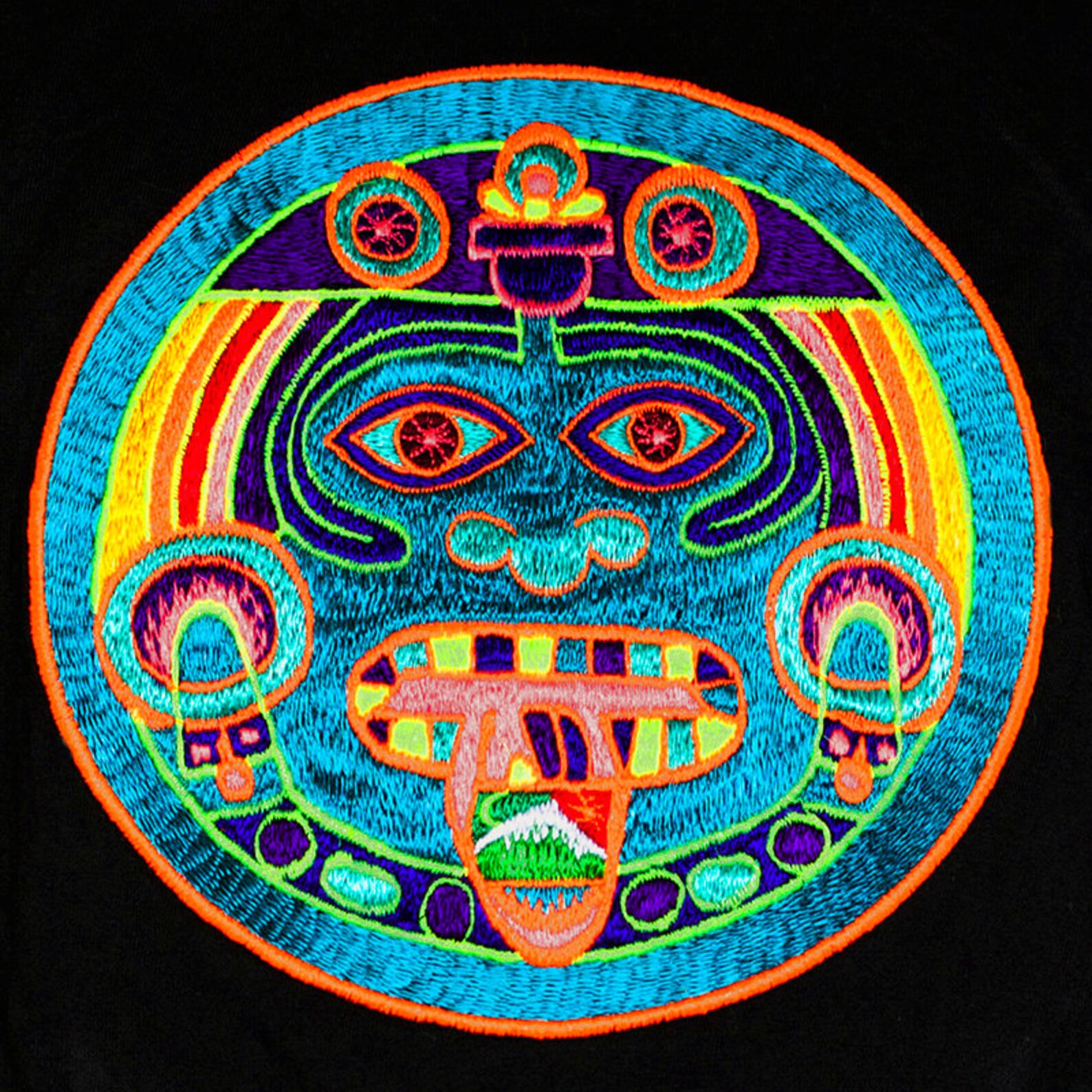 Maya Hofmann 2012 T-shirt Ancient LSD Calendar Blacklight - Etsy