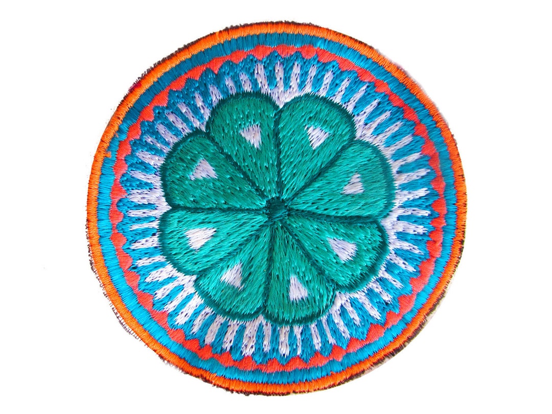 Huichol Peyote Patch – Hikuri Embroidery Sew-on Applique (9 Cm, UV ...