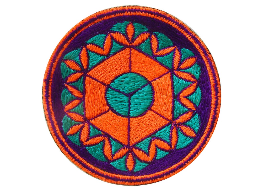 Sacred Geometry - Patch - Element Earth Flower of Life Blacklight ...