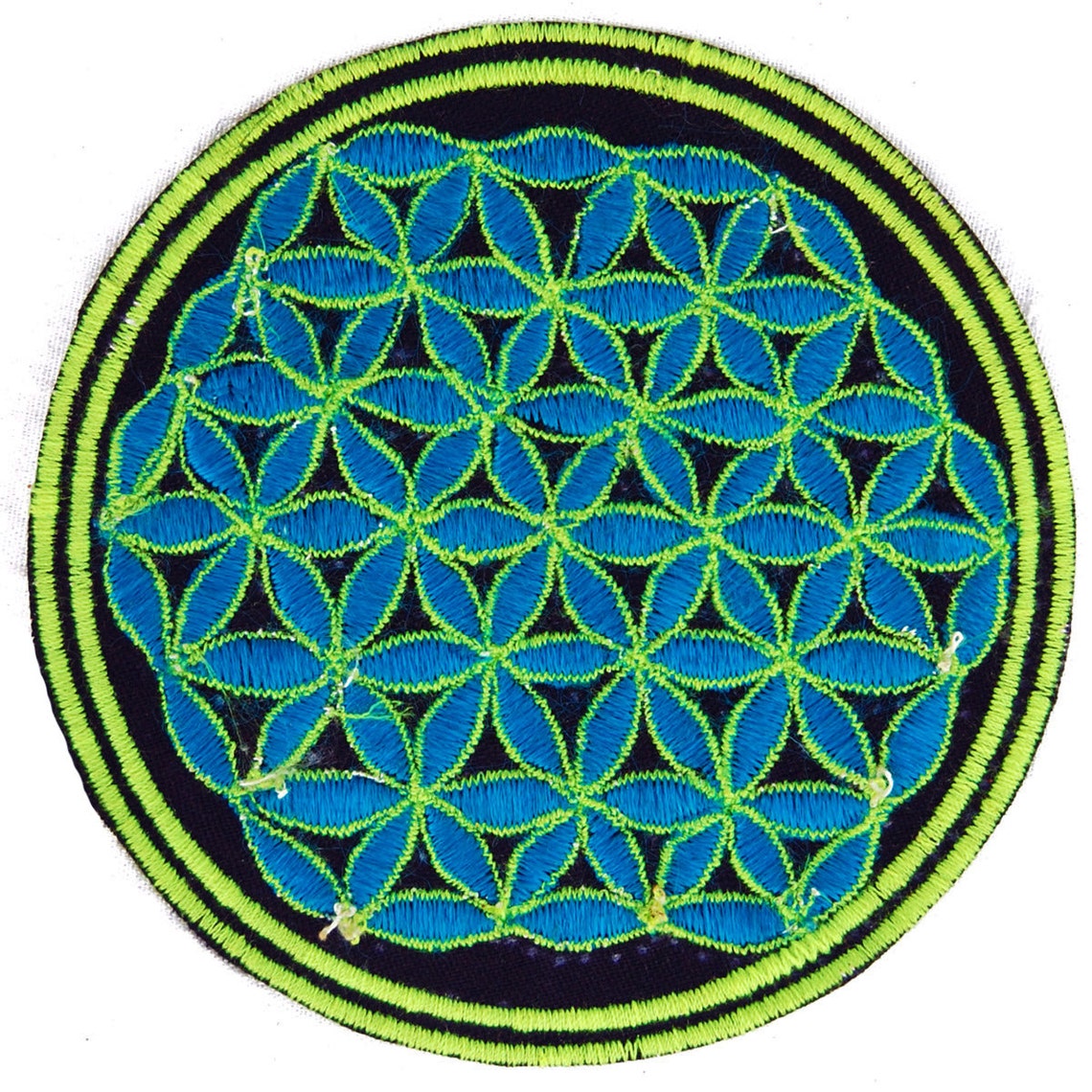 Red Flower of Life Patch Small Size Embroidery Application for - Etsy