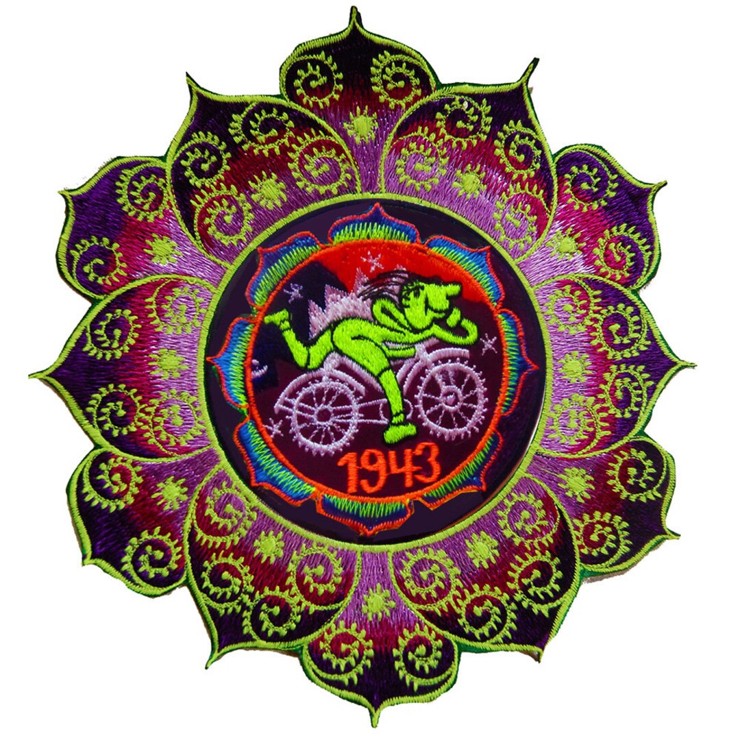 Hofmann LSD Mandala Bicycle Day Blacklight Purple Patch 1943 ...