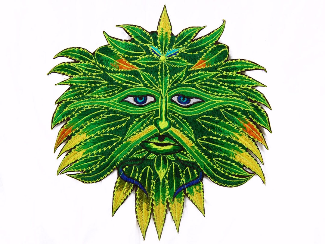 Weed Face Patch Marihuana Leaves - Etsy