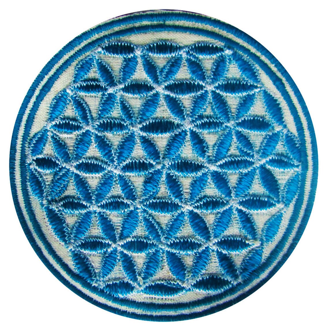 Green Flower of Life Patch Small Size - Etsy