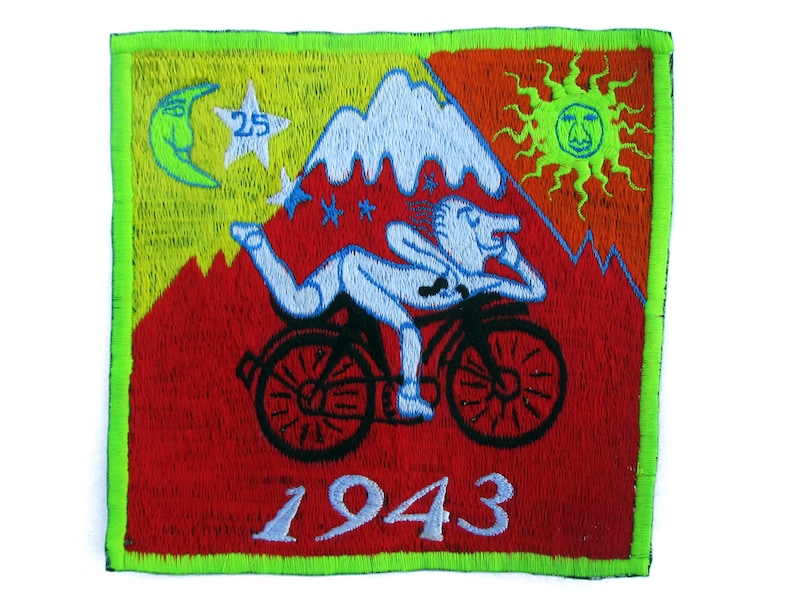 Red Bicycle Day Albert Hofmann 1943 LSD Cult Patch Burning Man - Etsy