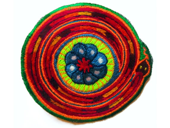 Peyote Snake Mandala Huichol Small Patch 9cm - Etsy