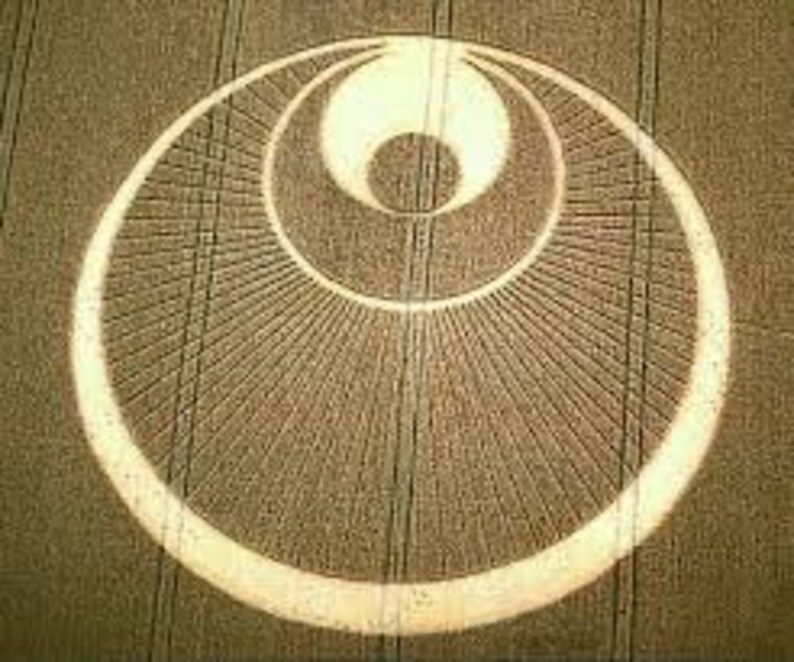 The Angel Crop Circle Patch Alien Art Blacklight - Etsy