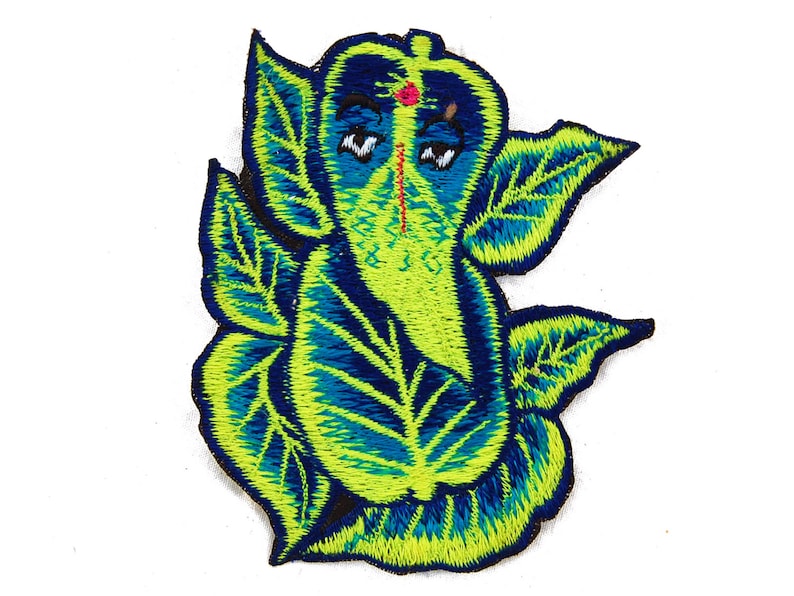 Blue Ganesha Patch Small Size - Etsy