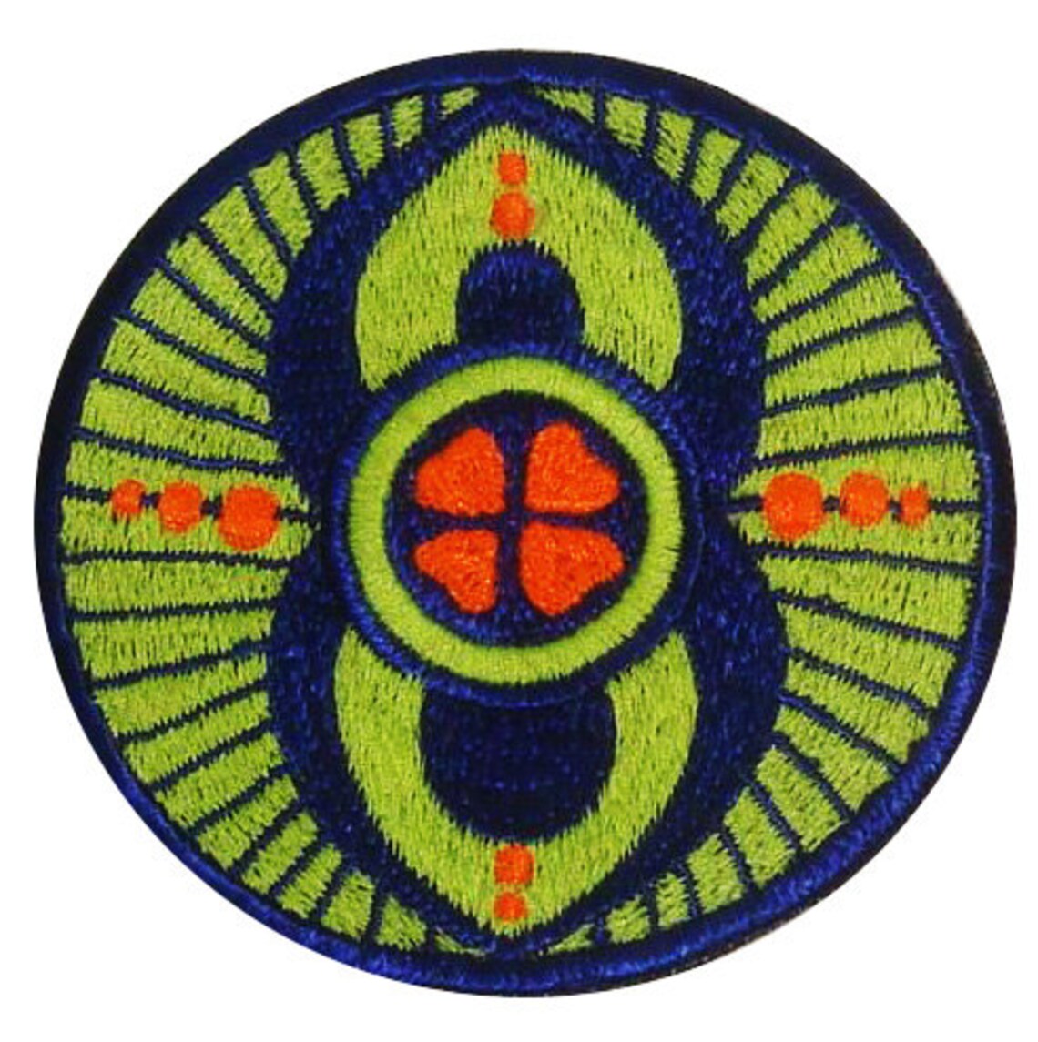 Good Luck Crop Circle Patch - Alien Art - Blacklight - Glowing Colours ...