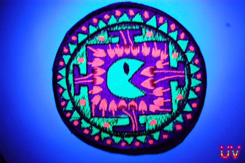 Mushroom Pac Man Cubensis Patch Small Size Psilocybin Eater - Etsy
