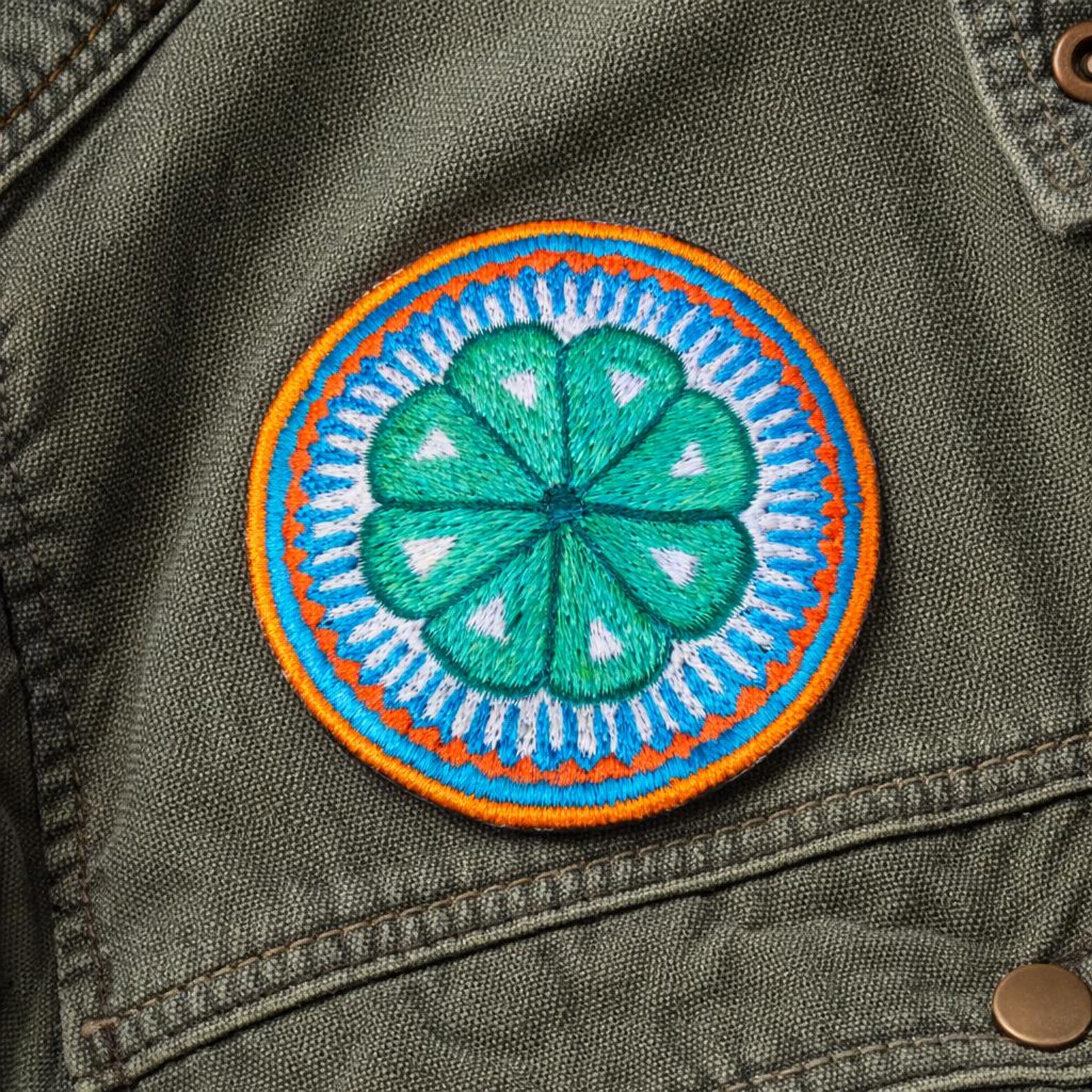 Huichol Peyote Patch – Hikuri Embroidery Sew-on Applique (9 Cm, UV ...