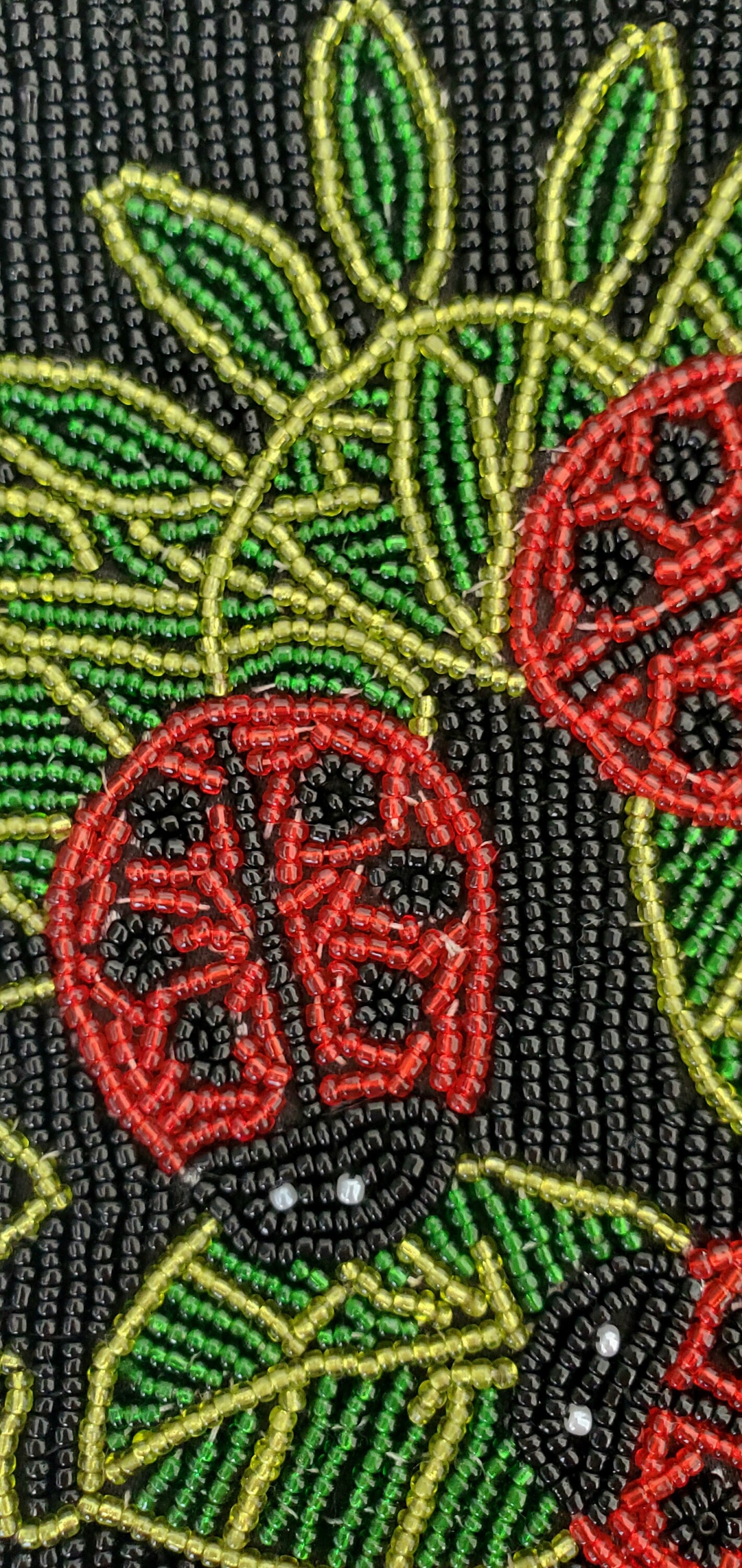 Vintage ERMO Black Red Green Micro Beaded LADYBUG Crossbody Cocktail ...